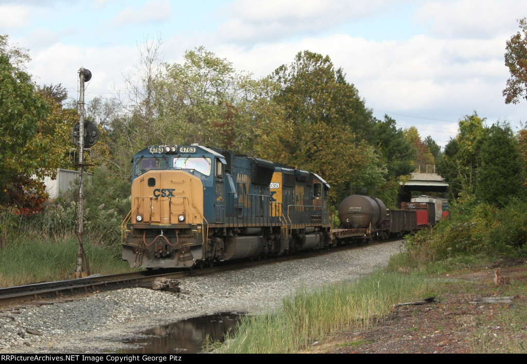 CSX 4763 at Rossville interlocking